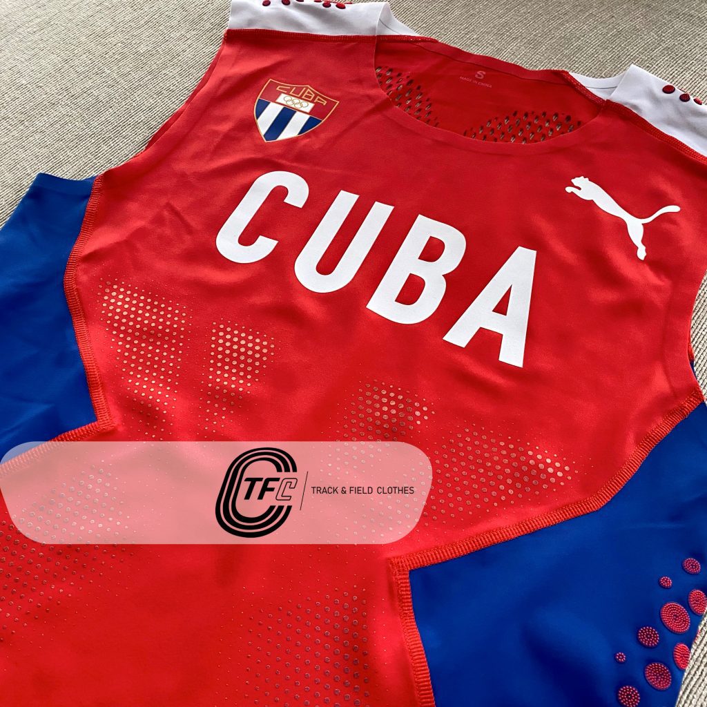 Puma 2021 Cuba Olympic Team Pro Elite Muscle Singlet | Trackandfieldclothes