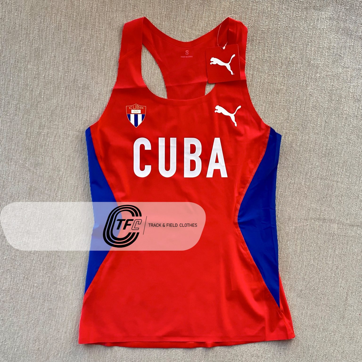 Puma 2021 Cuba Olympic Team Pro Elite W Singlet | Trackandfieldclothes