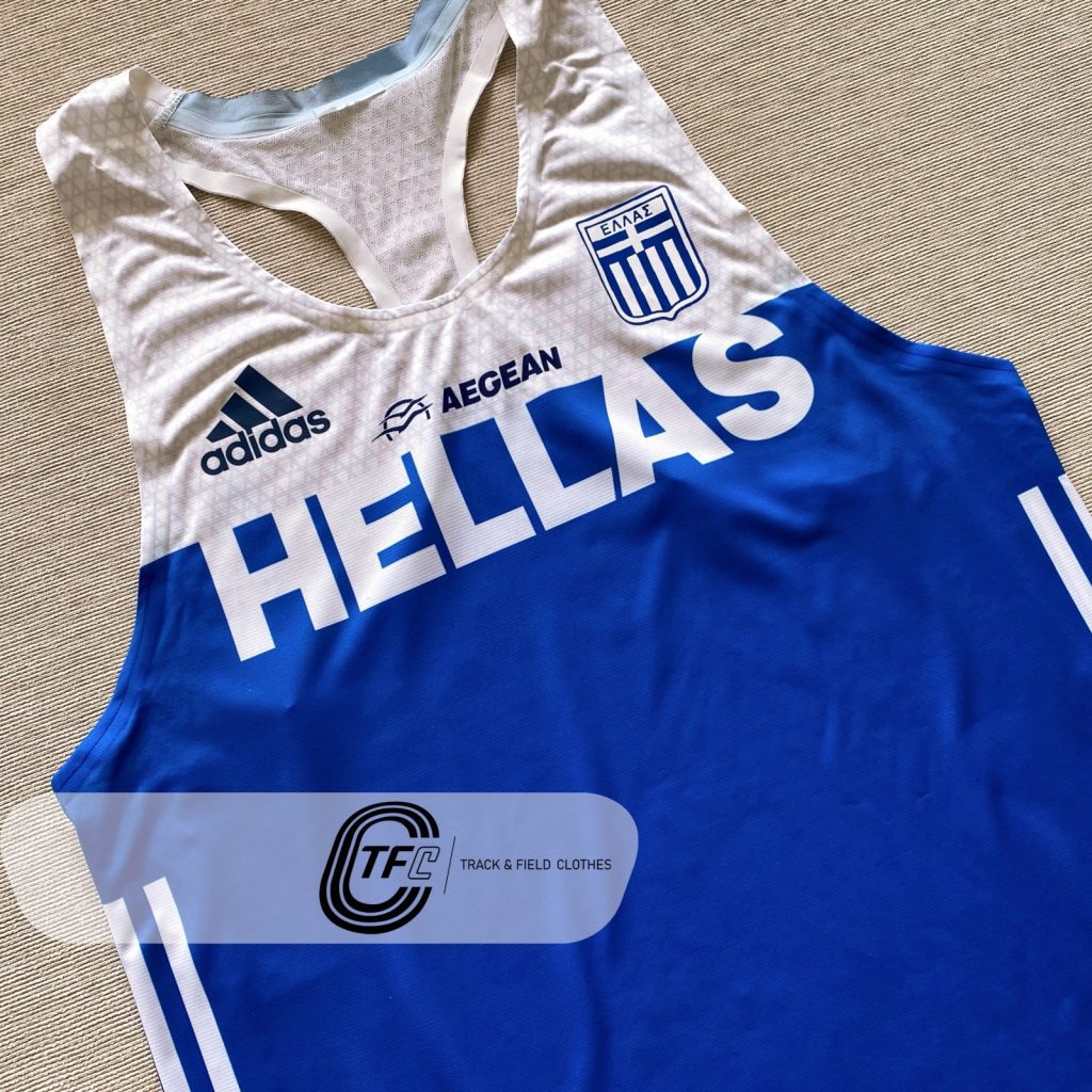 Adidas 2019 Greece International Team Pro Elite Distance Singlet ...